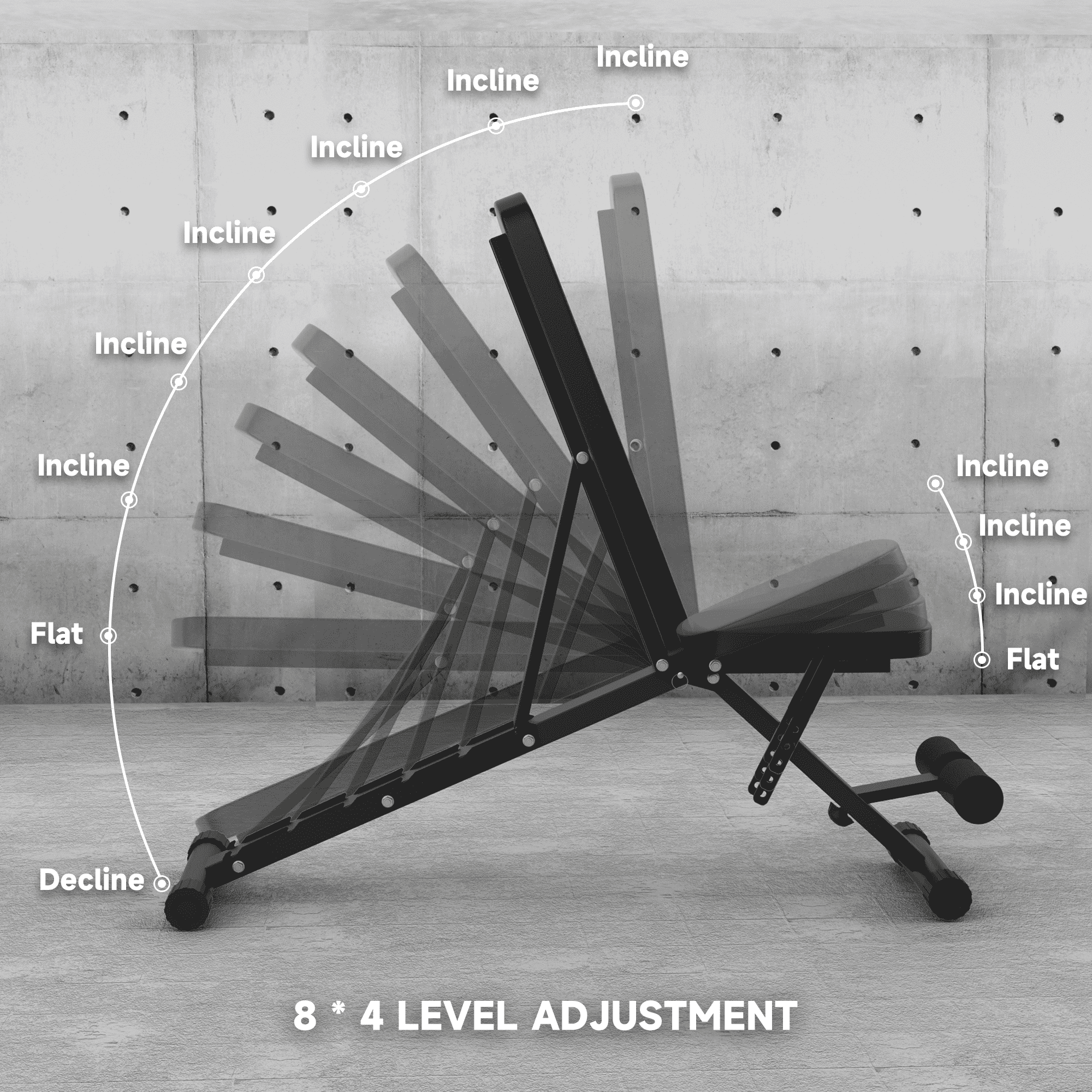EVOLPOW BEA Adjustable and Foldable Weight Bench – Evolpow Fitness