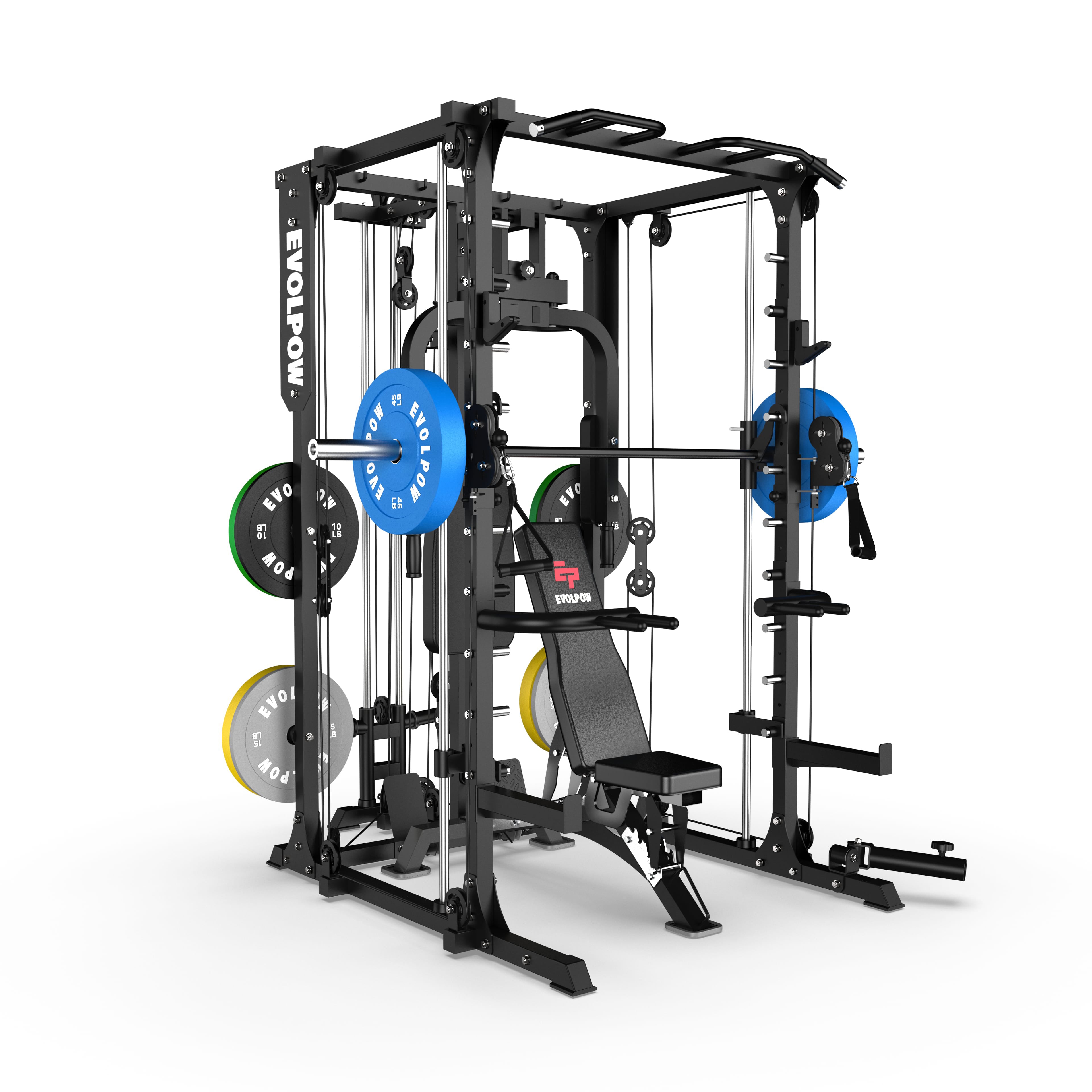 EVOLPOW M2A Brute All-in-One Smith Machine Home Gym – Evolpow Fitness