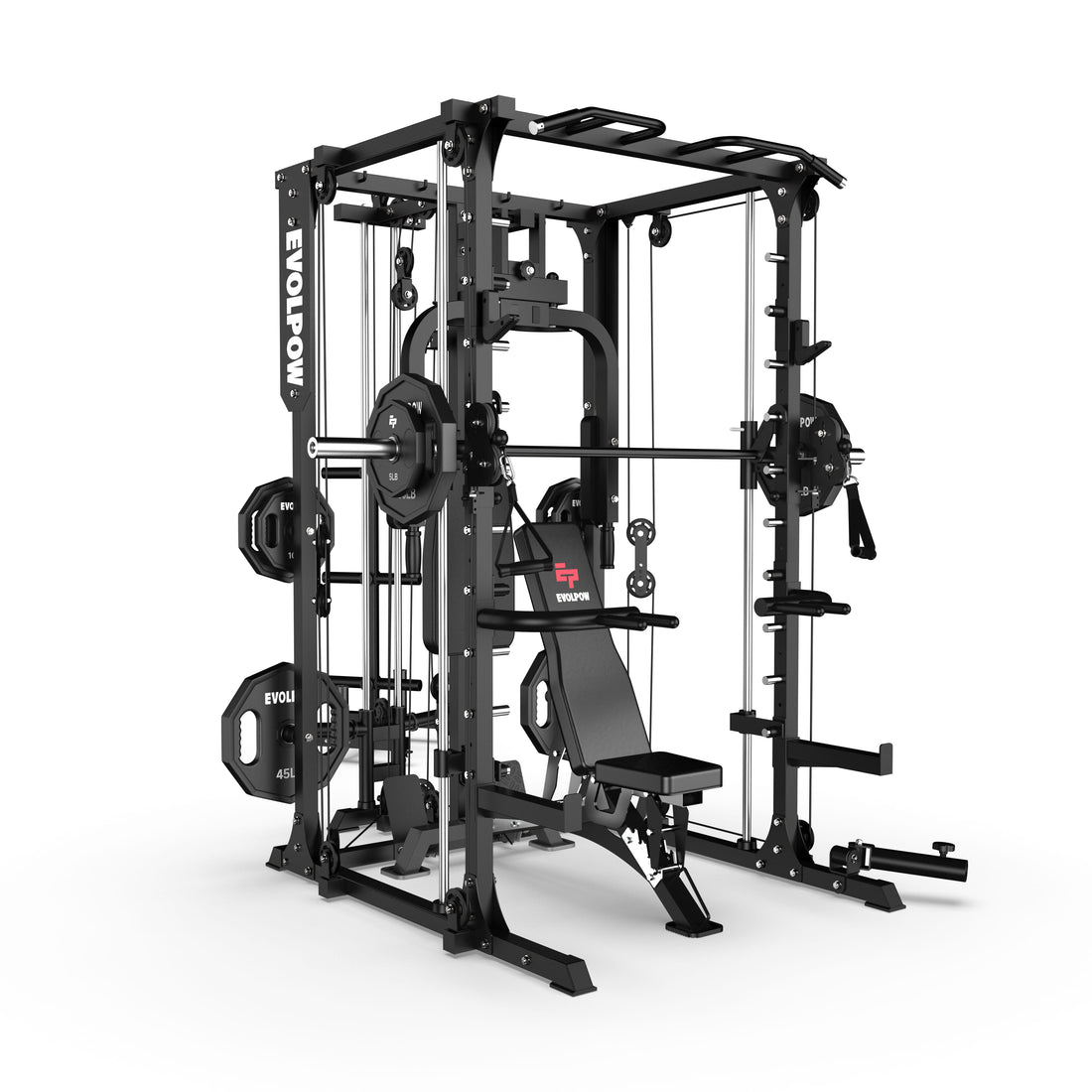 EVOLPOW M2A Brute All-in-One Smith Machine Home Gym – Evolpow Fitness