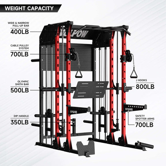 EVOLPOW M2B Brute All-In-One Smith Machine Home Gym – Evolpow Fitness
