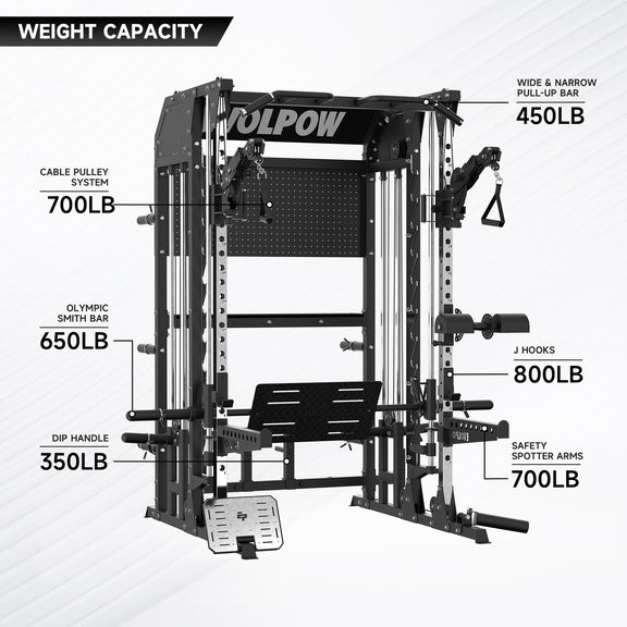 EVOLPOW M2B Pro Brute All-In-One Smith Machine Home Gym – Evolpow Fitness