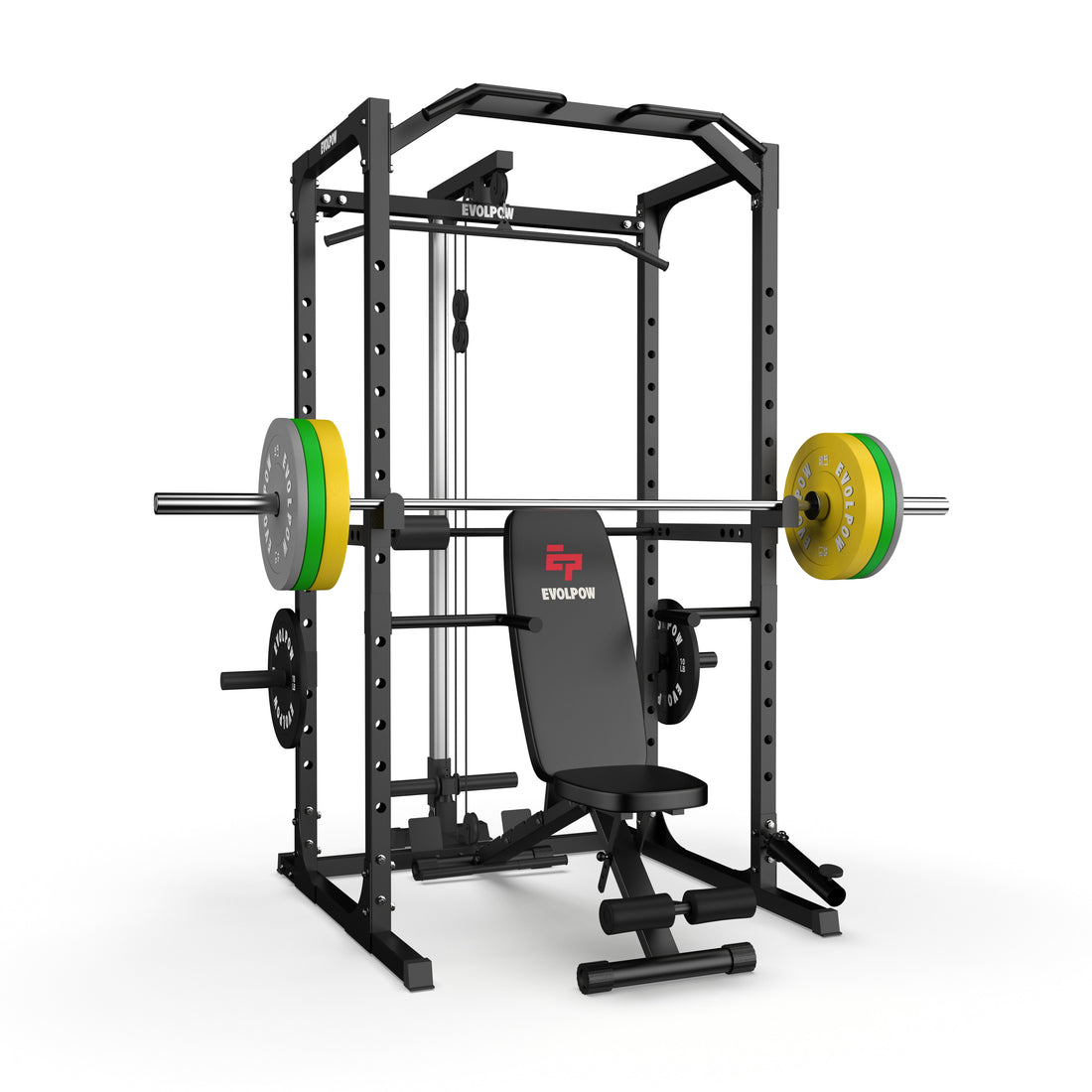 EVOLPOW P2A Brute All-in-One Power Rack Home Gym Package – Evolpow Fitness