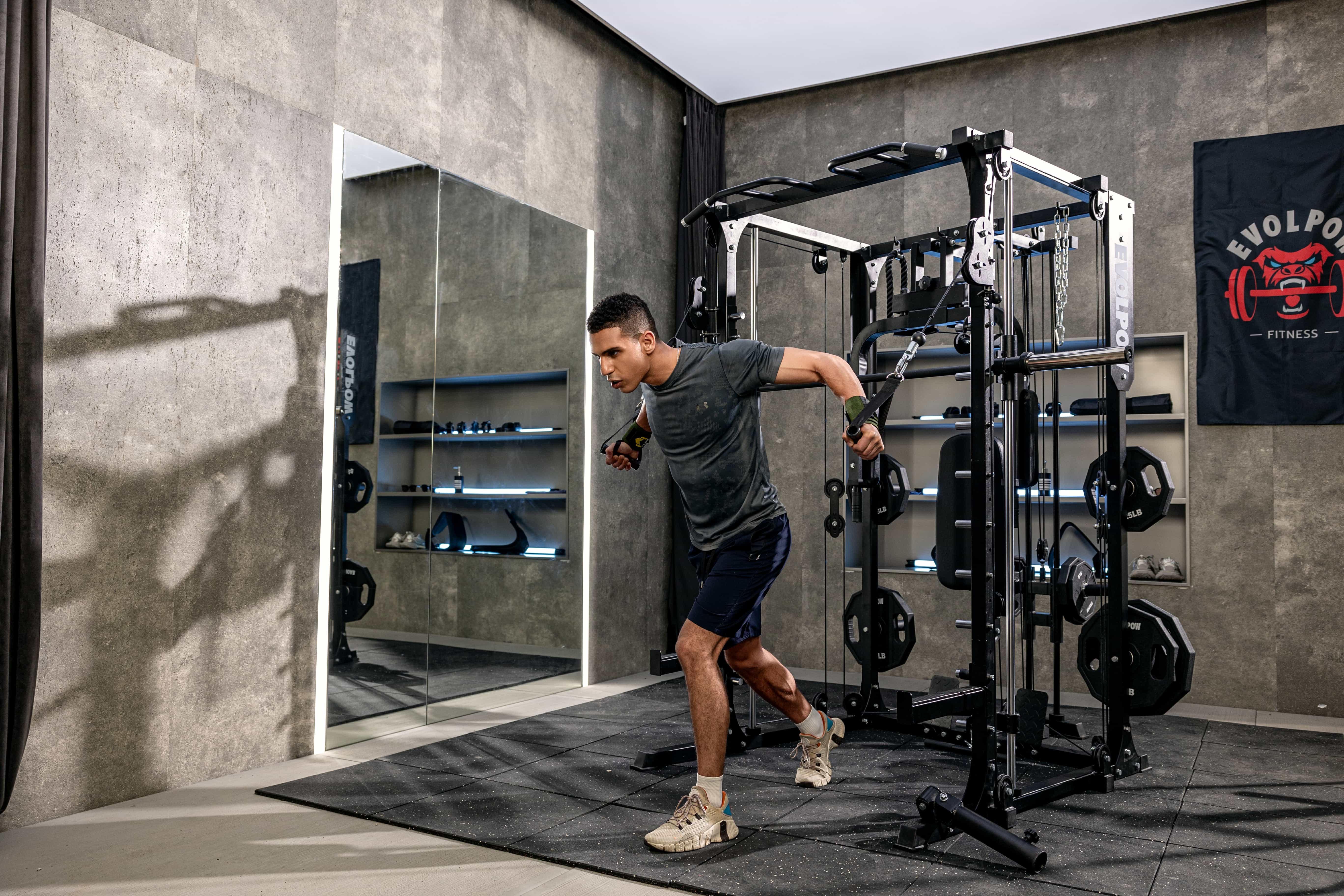 EVOLPOW M2A Brute All-in-One Smith Machine Home Gym – Evolpow Fitness