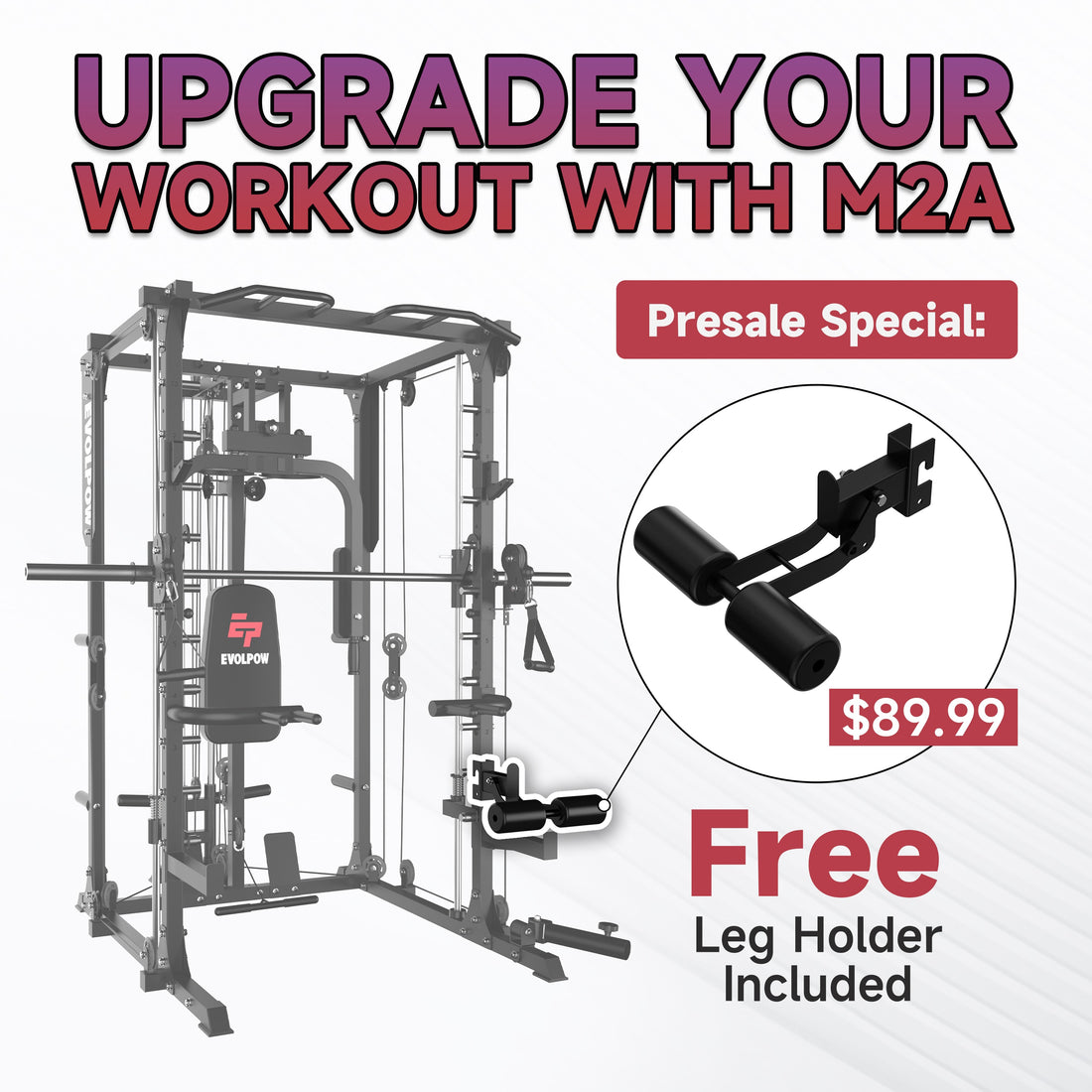 EVOLPOW M2A Brute All-in-One Smith Machine Home Gym – Evolpow Fitness