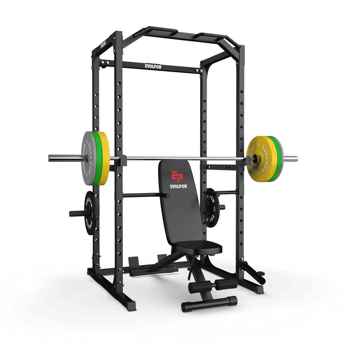 EVOLPOW P2A Brute All-in-One Power Rack Home Gym - For Beginner ...