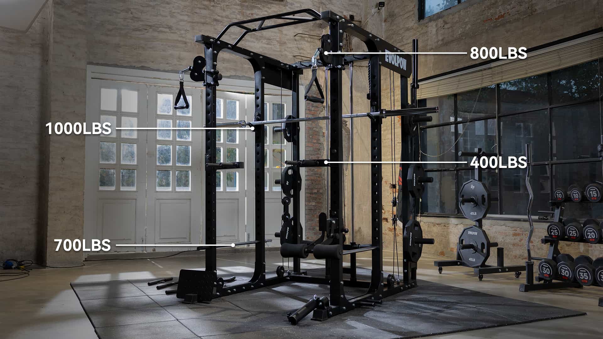 EVOLPOW P3A Tank All-in-One Power Rack Home Gym - Best Seller – Evolpow ...