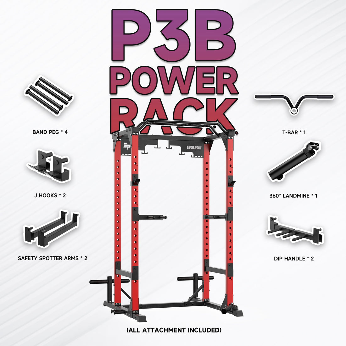 EVOLPOW P3B Tank All-in-One Power Rack Home Gym – Evolpow Fitness