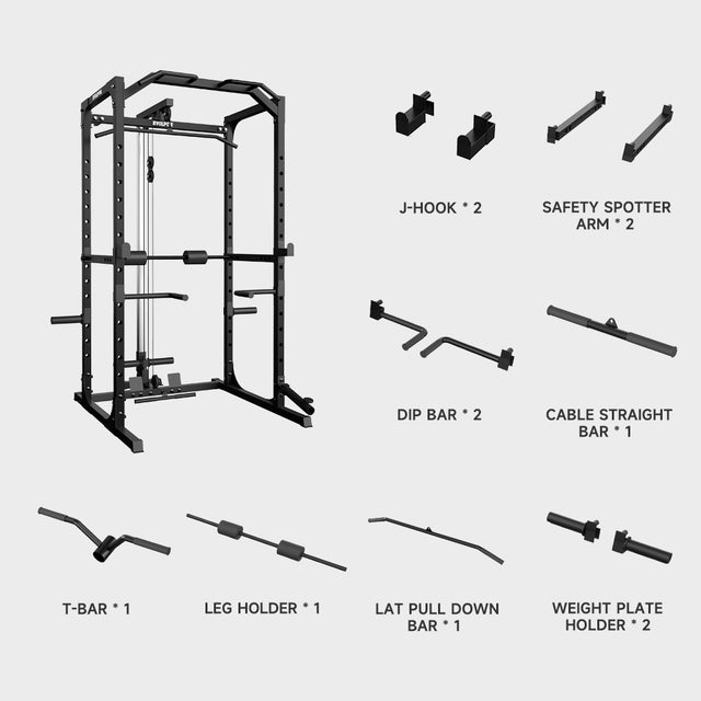 EVOLPOW P2A Brute All-in-One Power Rack Home Gym Package – Evolpow Fitness